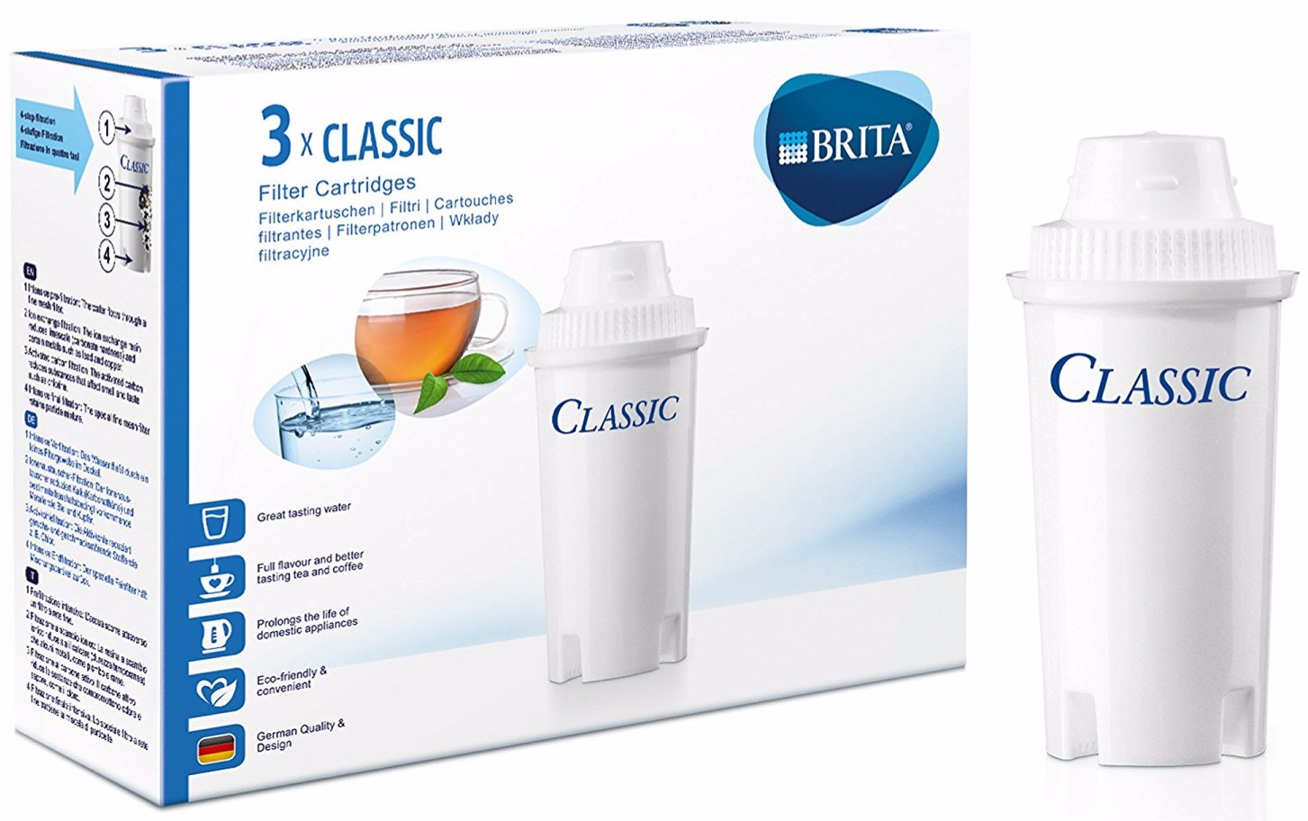 Brita Classic vandfilterpatron 3 stk - Crema