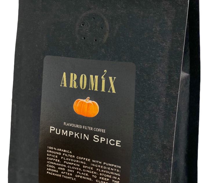 Aromix Pumpkin Spice aromatiseret kaffe 150 g malet - Crema