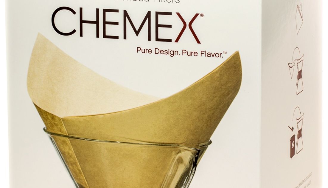 Chemex Præ-foldede Kvadrater Naturlige Papir Kaffefiltre til 6, 8 og 10 ...